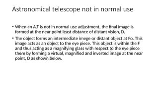 TELESCOPES-TYPES OF TELESCOPES-MODE OF OPERATION | PPTX