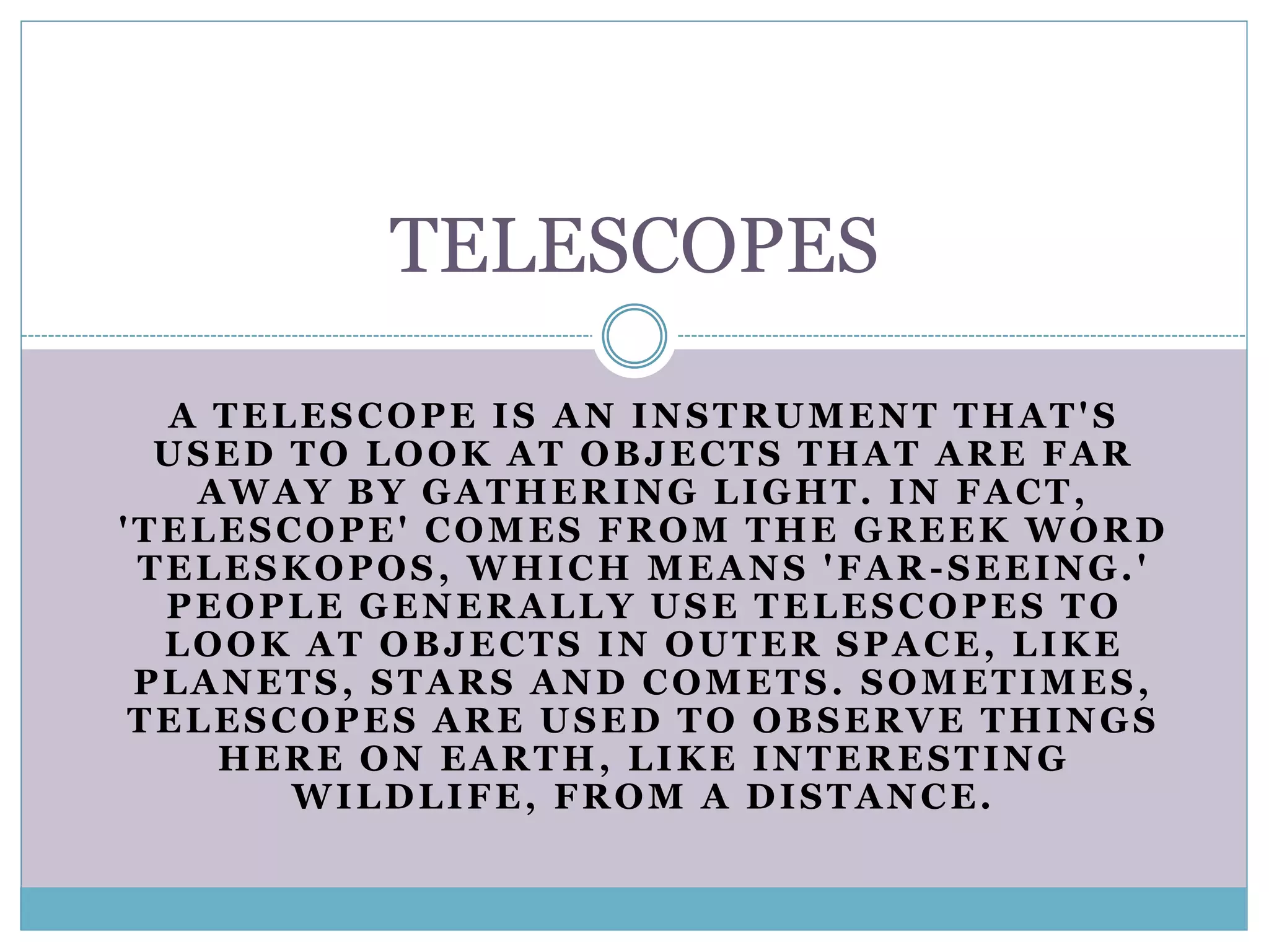 Telescopes power point | PPTX