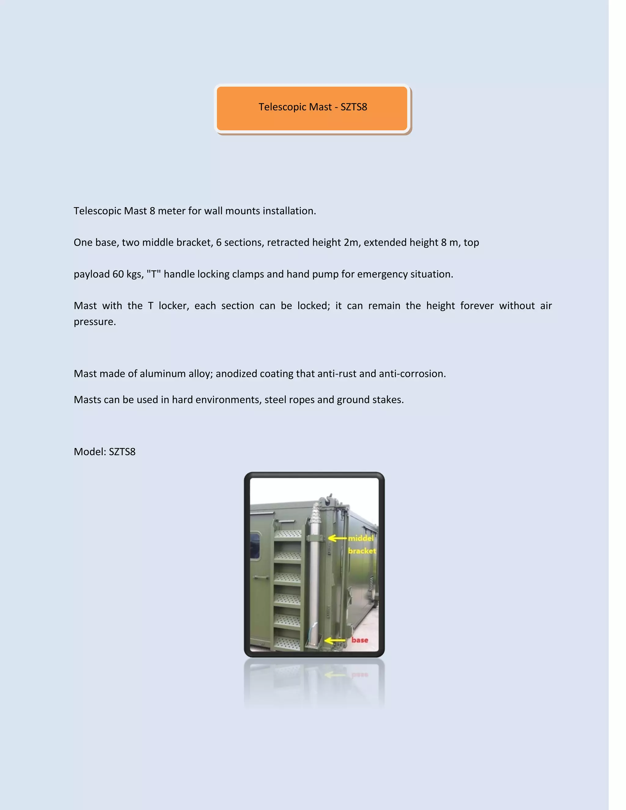 Telescopic mast | PDF