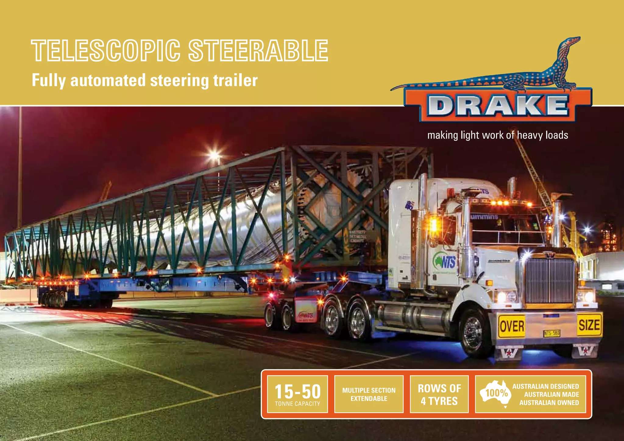 Telescopic Steerable - Fully Automated Steering Trailer - Drake ...