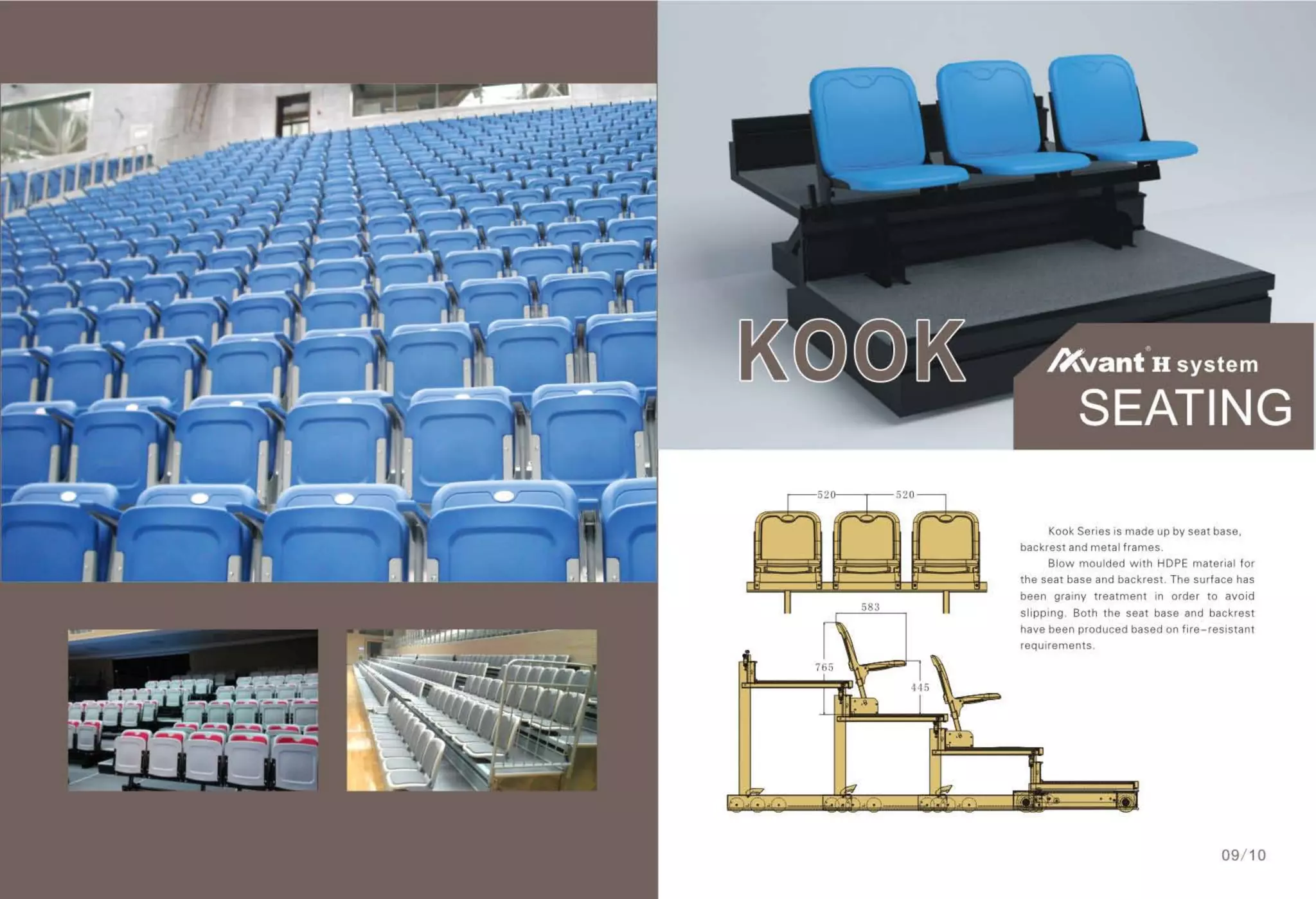 Avant Retractable seating system for gymnasium | PDF