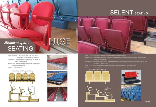 Avant Retractable seating system for gymnasium | PDF