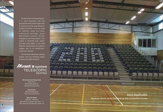 Avant Retractable seating system for gymnasium | PPT