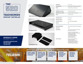 TELESIS TMC520 TOUCHSCREEN PINSTAMP® CONTROLLER | PDF