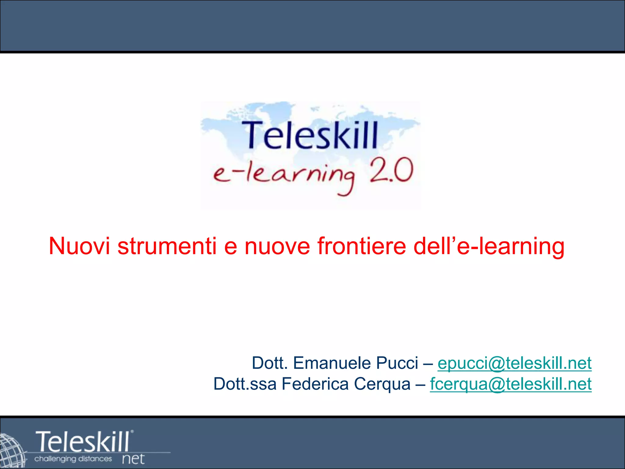 Teleskill e-learning 2.0 | PPTX
