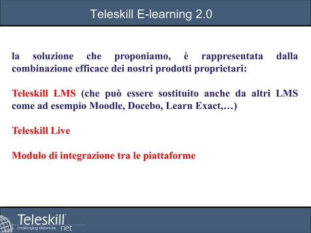 Teleskill e-learning 2.0 | PPT
