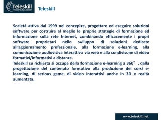 Progettazione e produzione corsi e-learning | PPT