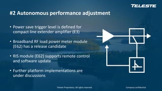 Teleste power saving innovation - Reduce operational costs and save ...