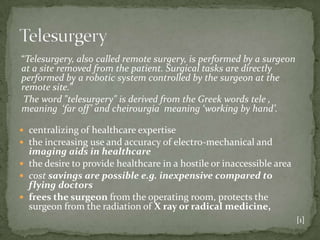 Telesurgery | PPTX