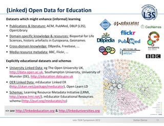 Linked Data vs Open Educational Resources | PDF | Databases | Computer ...