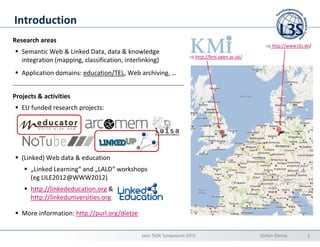 Linked Data vs Open Educational Resources | PDF | Databases | Computer Software and Applications