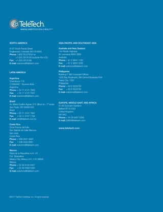 Tele Tech Corporate Overview | PDF