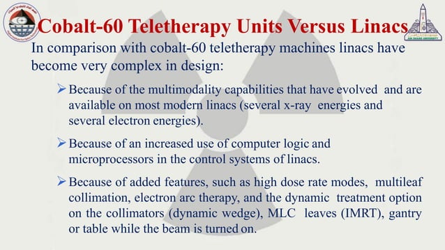 Teletherapy cobalt 60 machines vs linear accelerator | PDF