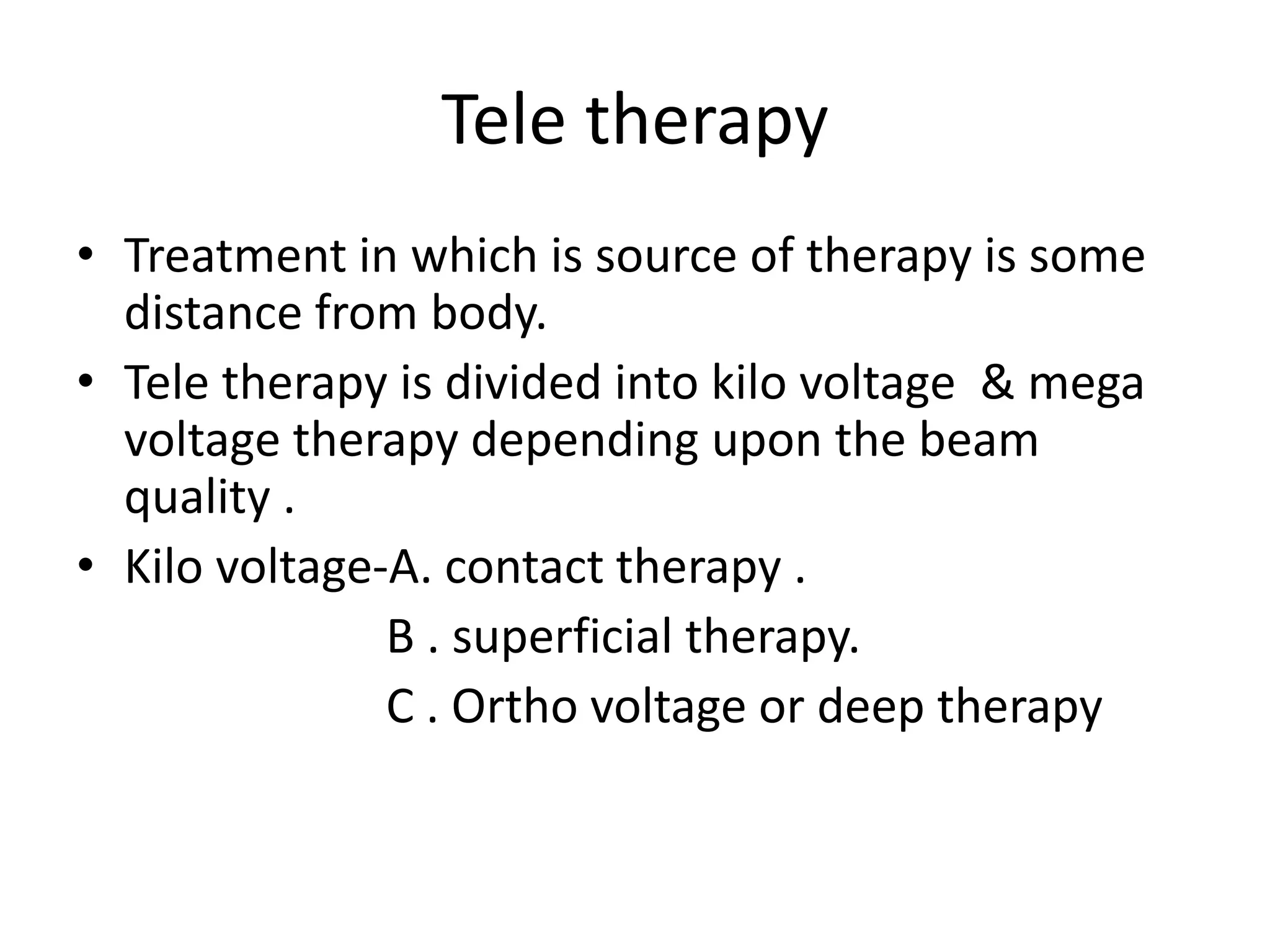 Teletherapy equipments and | PPTX