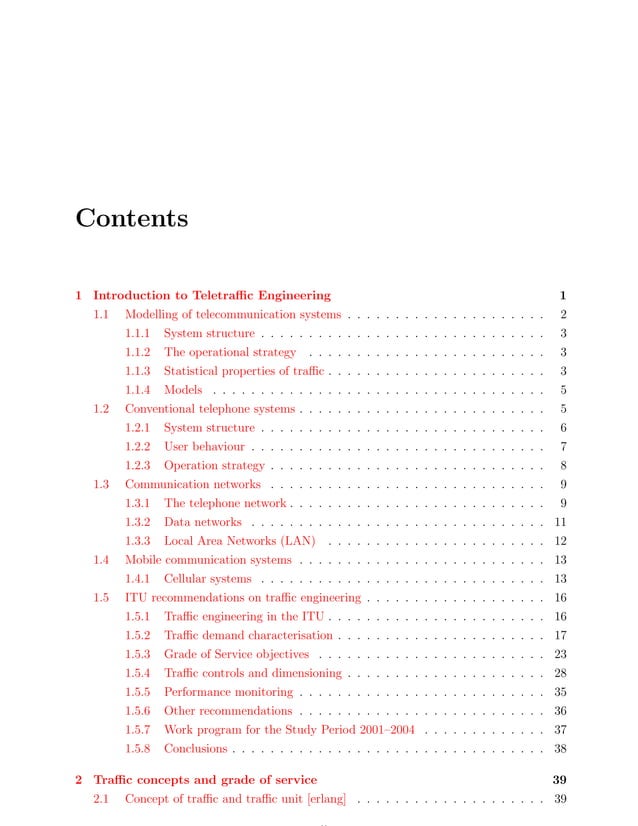Teletraffic engineering handbook | PDF