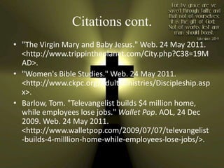 Televangelism and it’s effects on the traditional church | PPTX