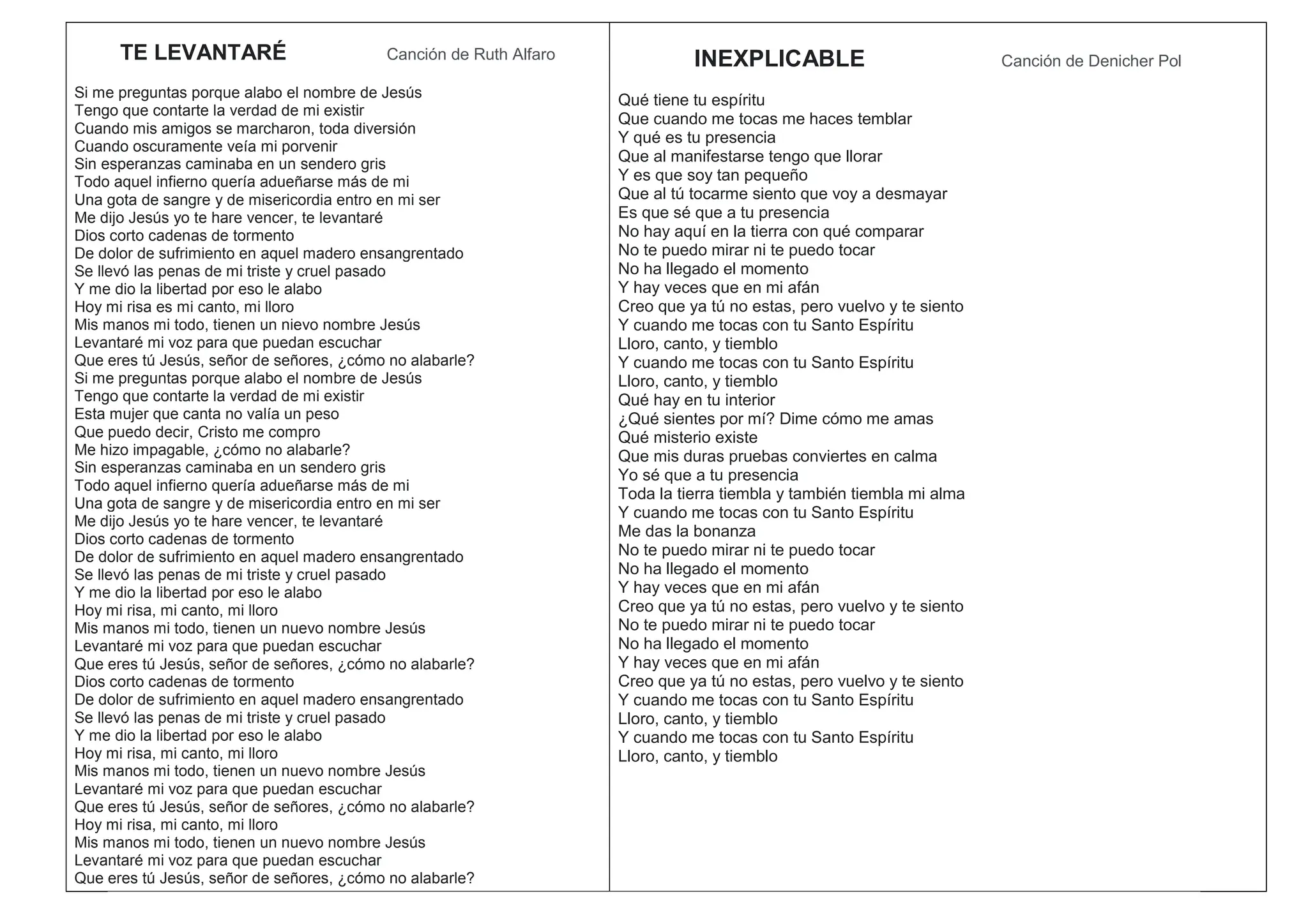 TE LEVANTARÉ Canción de Ruth Alfaro.docx