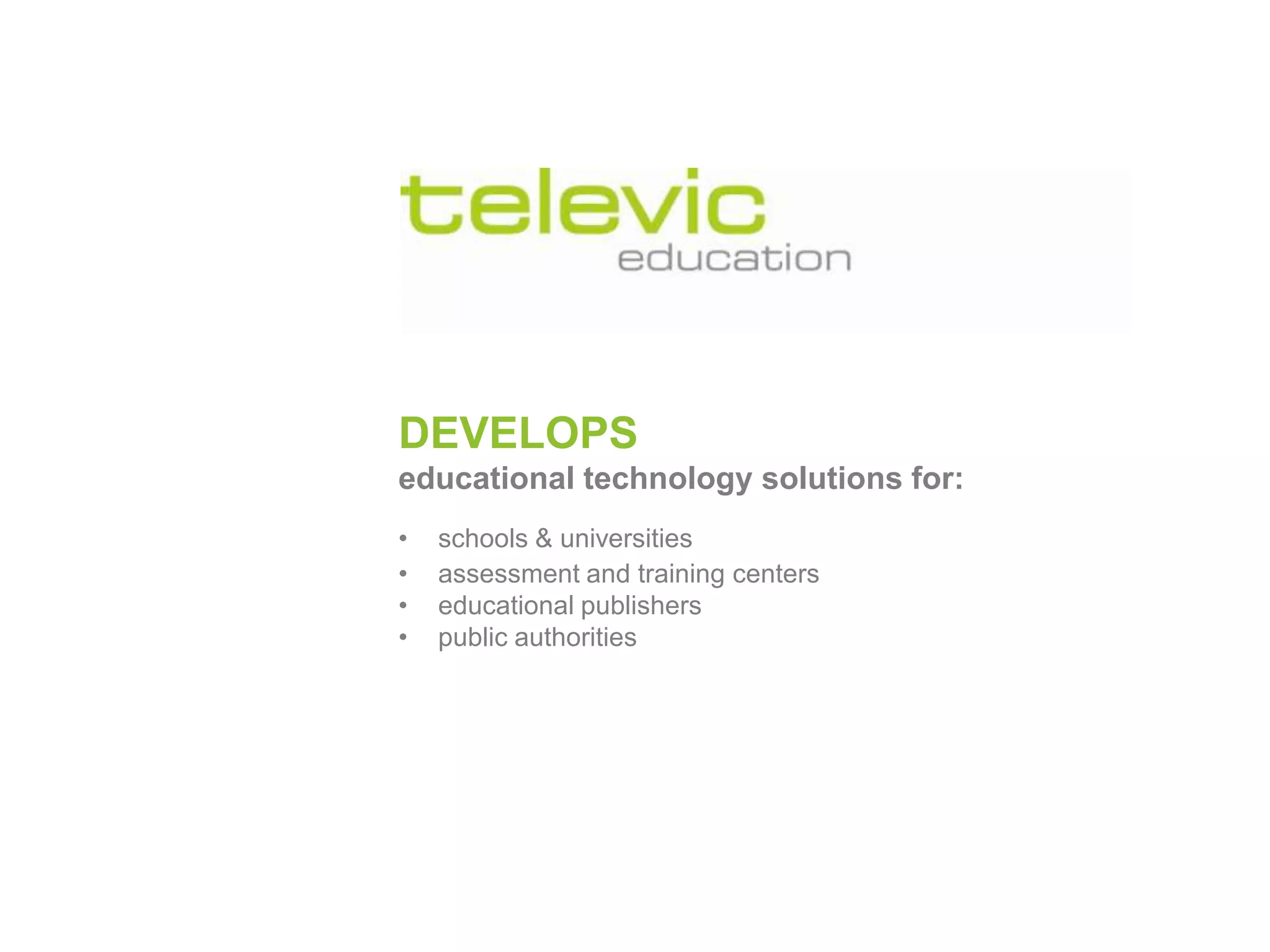Televic education overview | PPTX