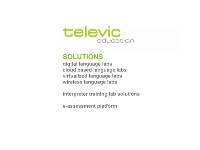 Televic education overview | PPTX
