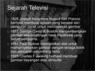 Sejarah Televisi - Comm. Technology | PPTX