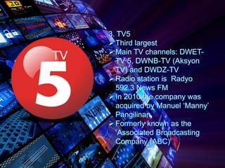 ''Communication Media Landscape'' Television Overview | PPT