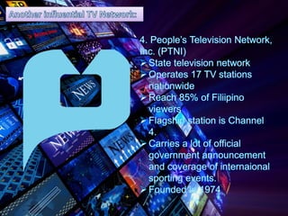 ''Communication Media Landscape'' Television Overview | PPT