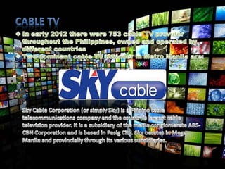 ''Communication Media Landscape'' Television Overview | PPT