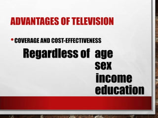 Television a broadcast media | PPT