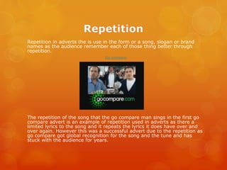 Repetition Advertisement Example