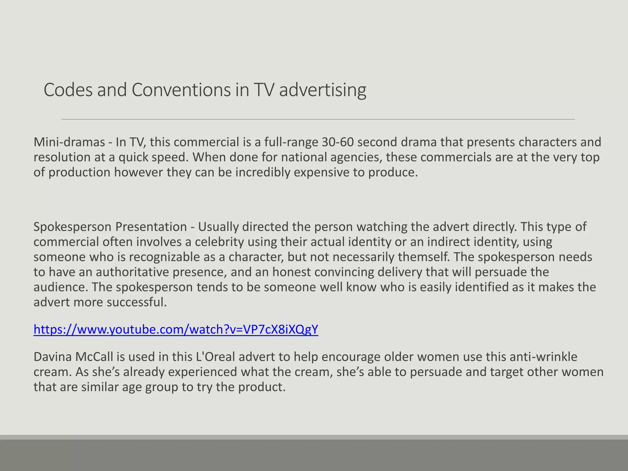 Television advertising techniques | PPTX