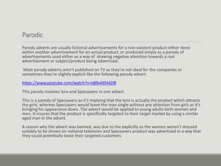 Television advertising techniques | PPTX