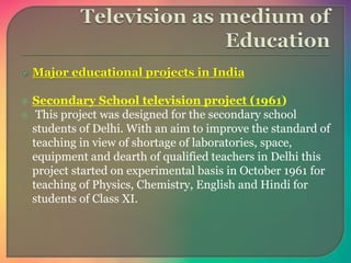 Television as a medium of Education | PPTX