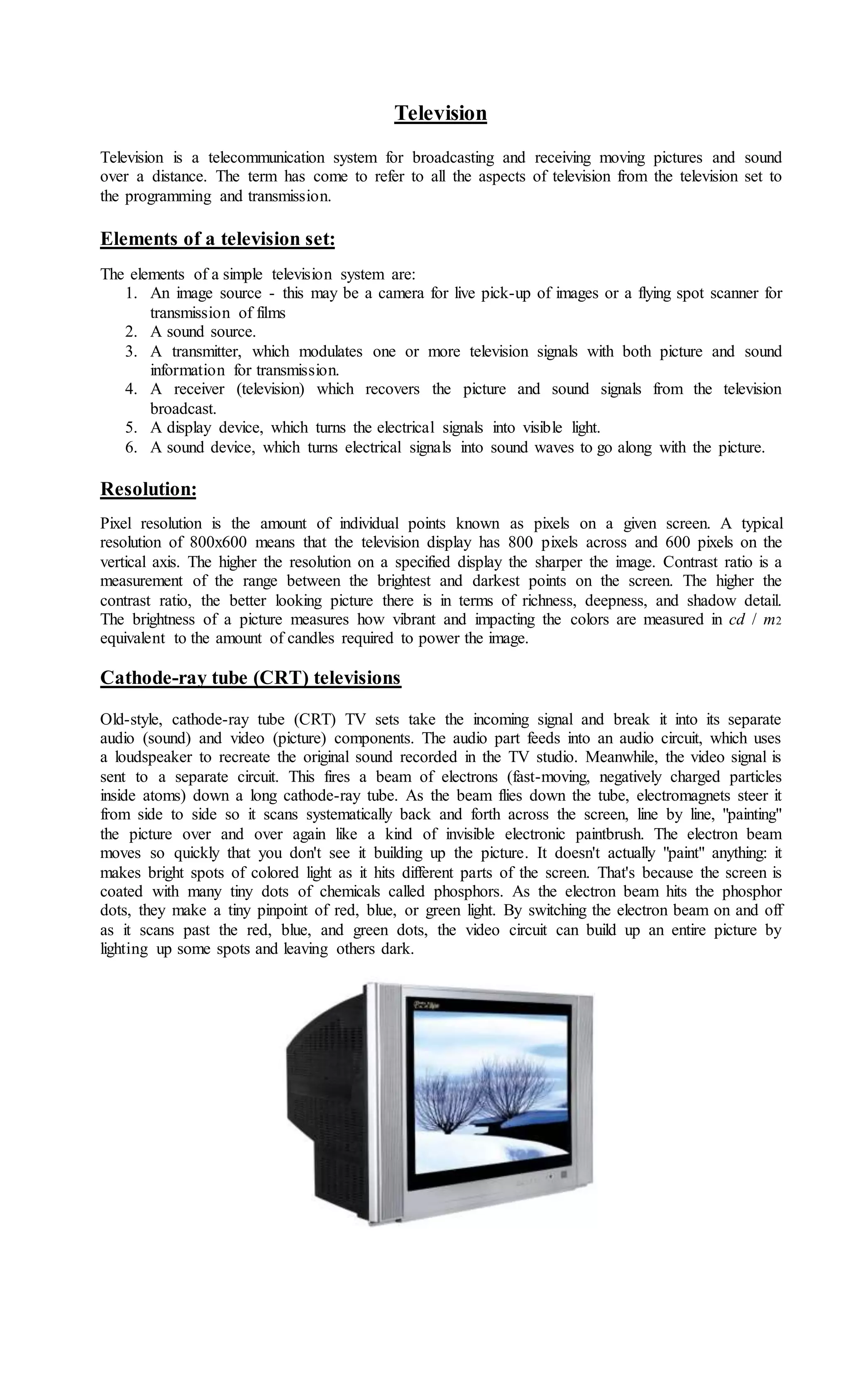 Television Basics | DOC