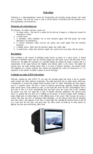 Television Basics | PDF