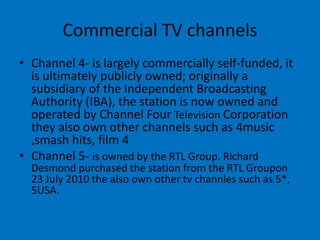 Television broadcasting | PPTX | History | Genres