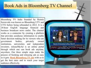 Television Channel Advertisement | PPTX