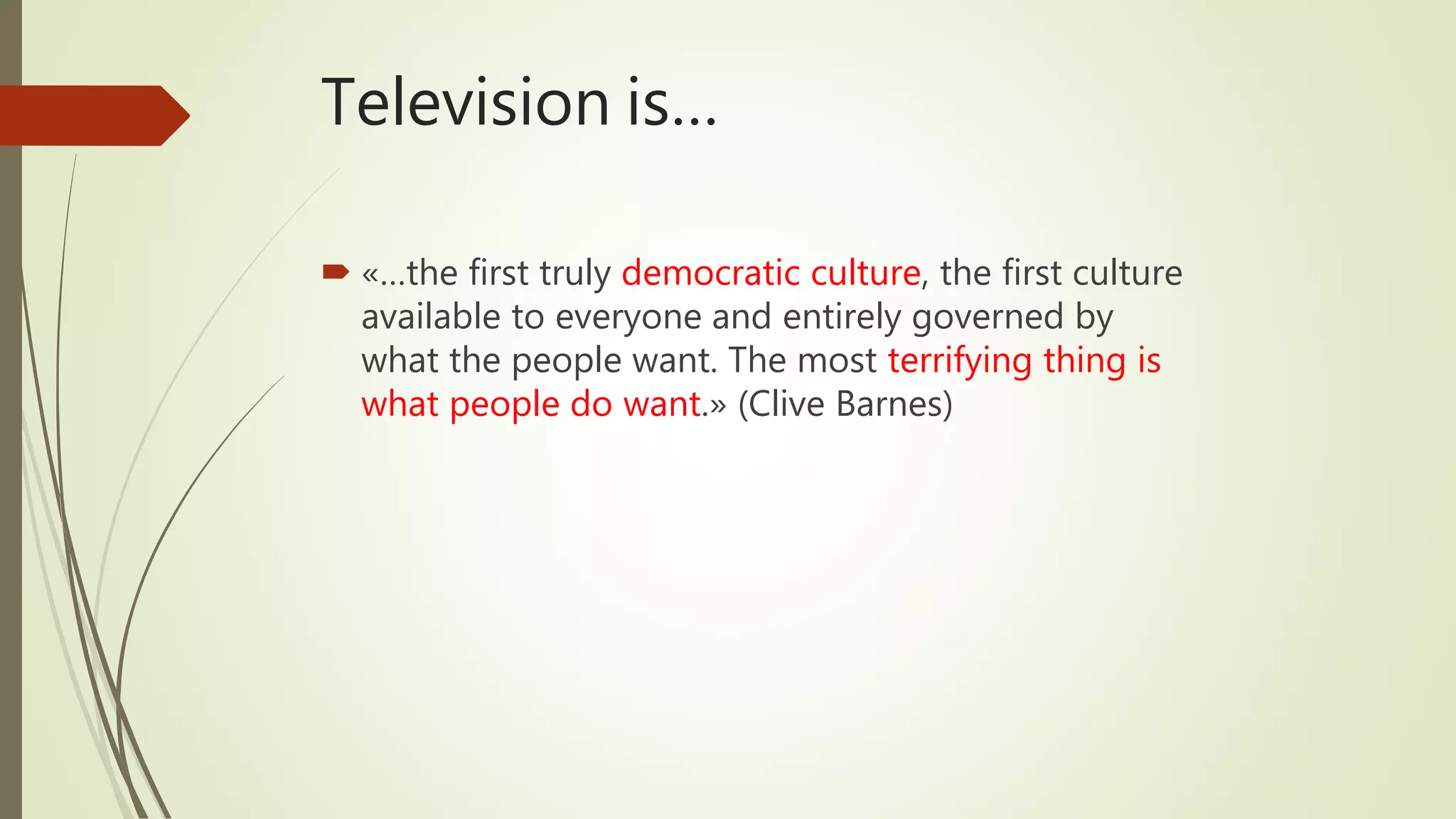 Television Culture | PPT