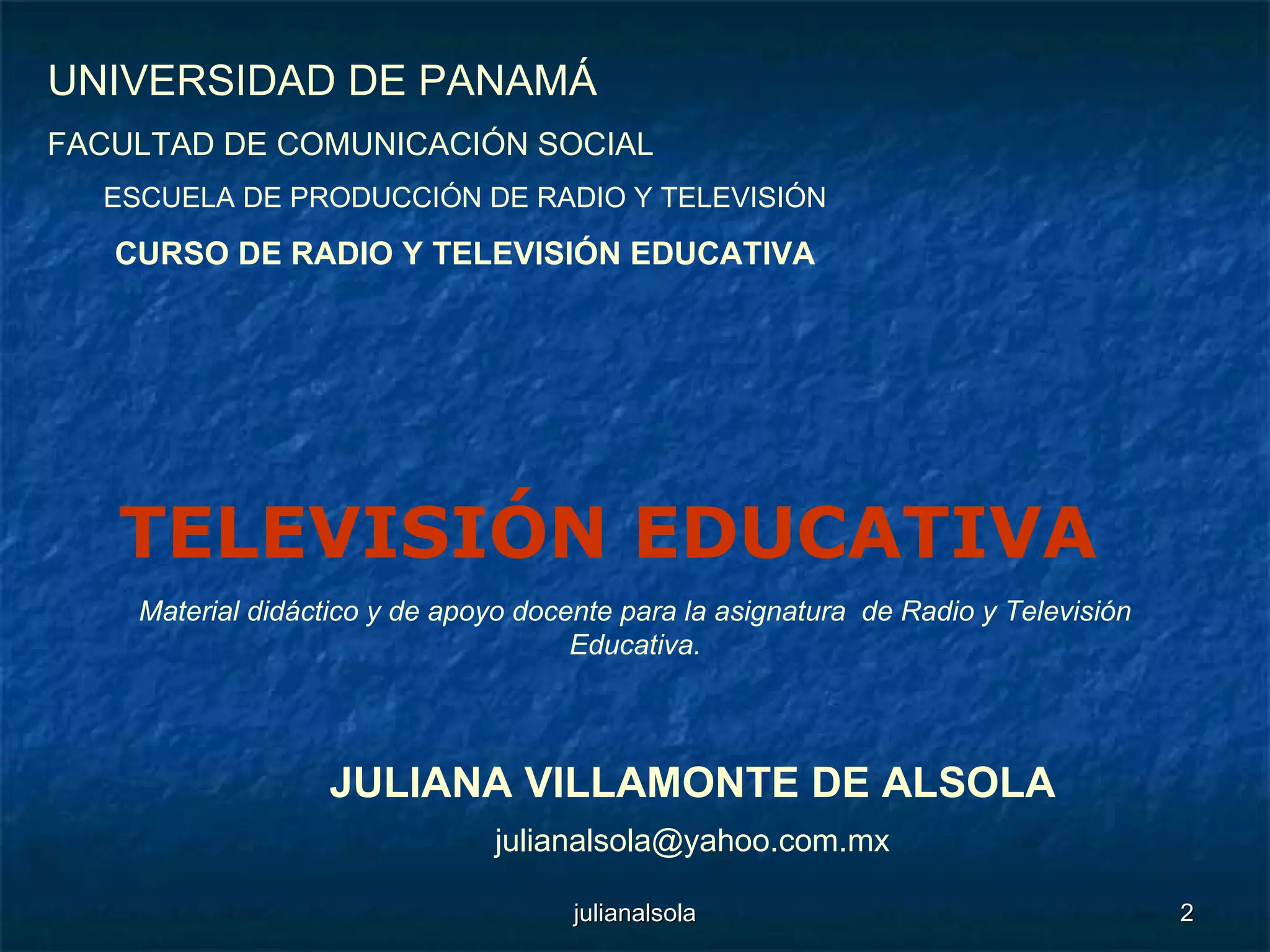 Televisiòn Educativa Ppt