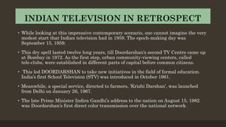 Journey of Television in World & in India | PDF