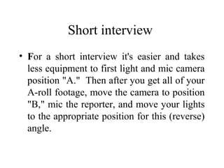 Television interview | PPT | Talk Show | Genres