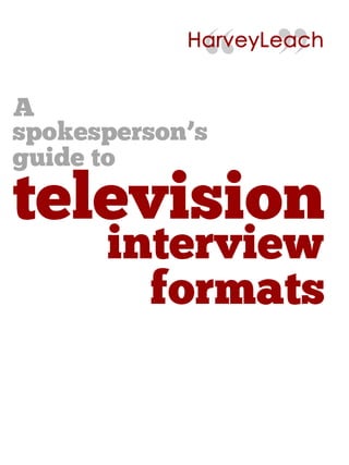 Television Interview Formats | PDF