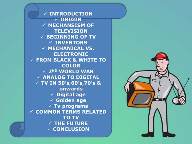 Television presentation by ajwa imran | PPT