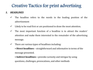 Television & print ad -creation process | PPT