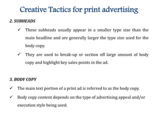 Television & print ad -creation process | PPT