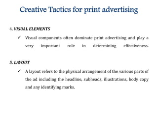 Television & print ad -creation process | PPT