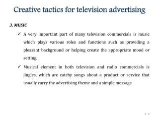Television & print ad -creation process | PPT