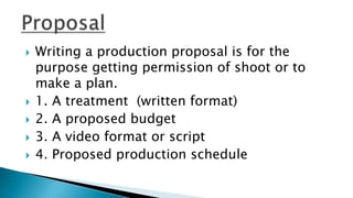 Television Production - Planning and Executing | PPTX