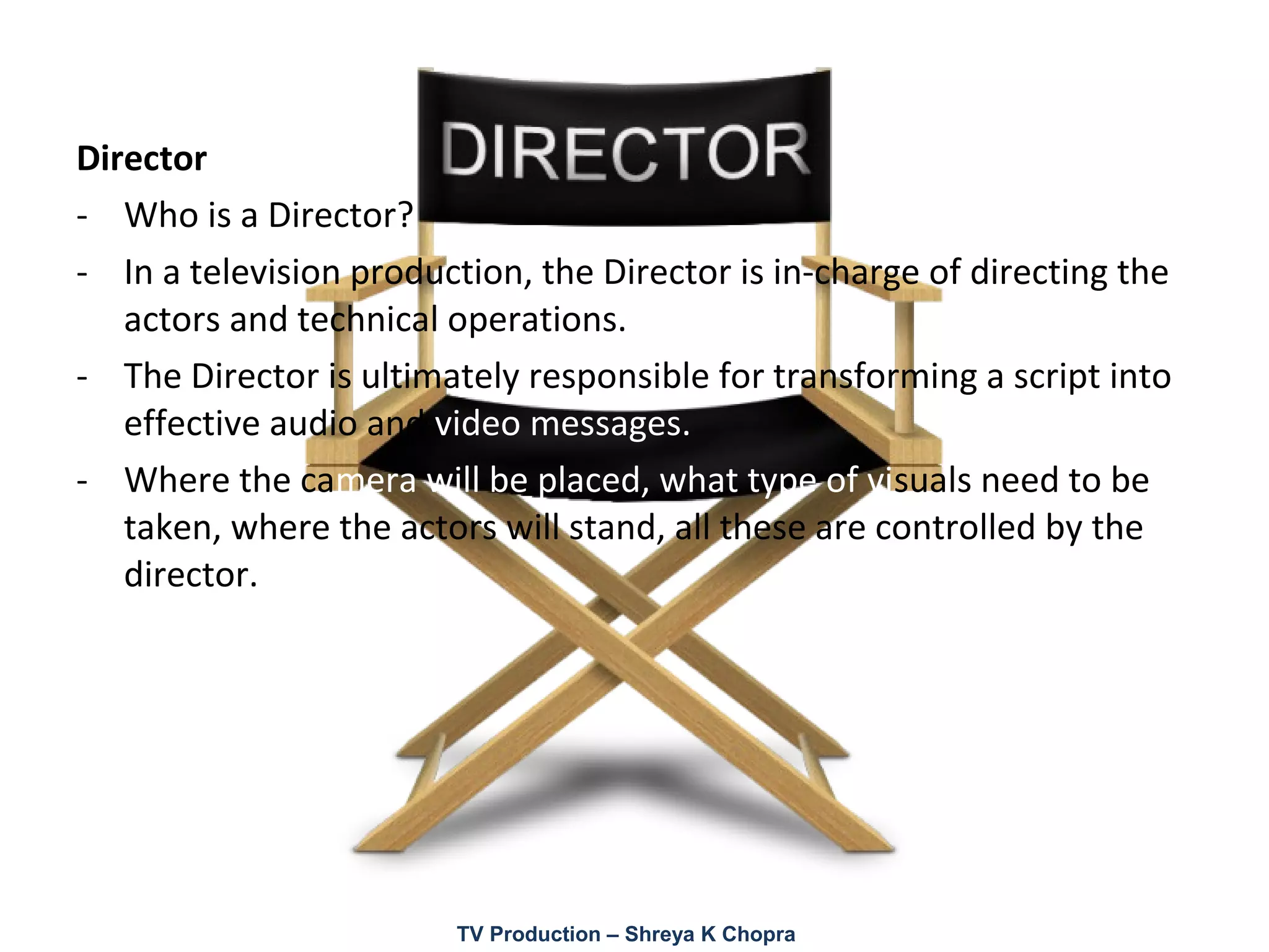 Television production Process - An insight to TV Industry | PPT