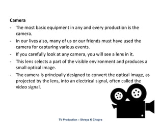 Television production Process - An insight to TV Industry | PPT