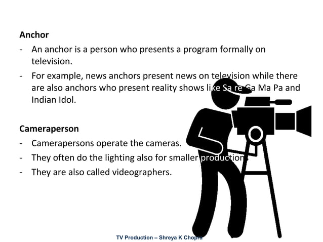Television production Process - An insight to TV Industry | PPT